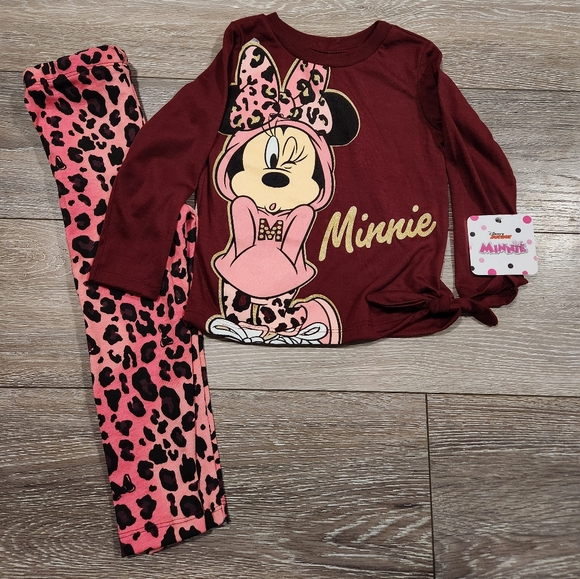 Disney | Matching Sets | Disney Junior Minnie Mouse 2 Piece Outfit Size ...